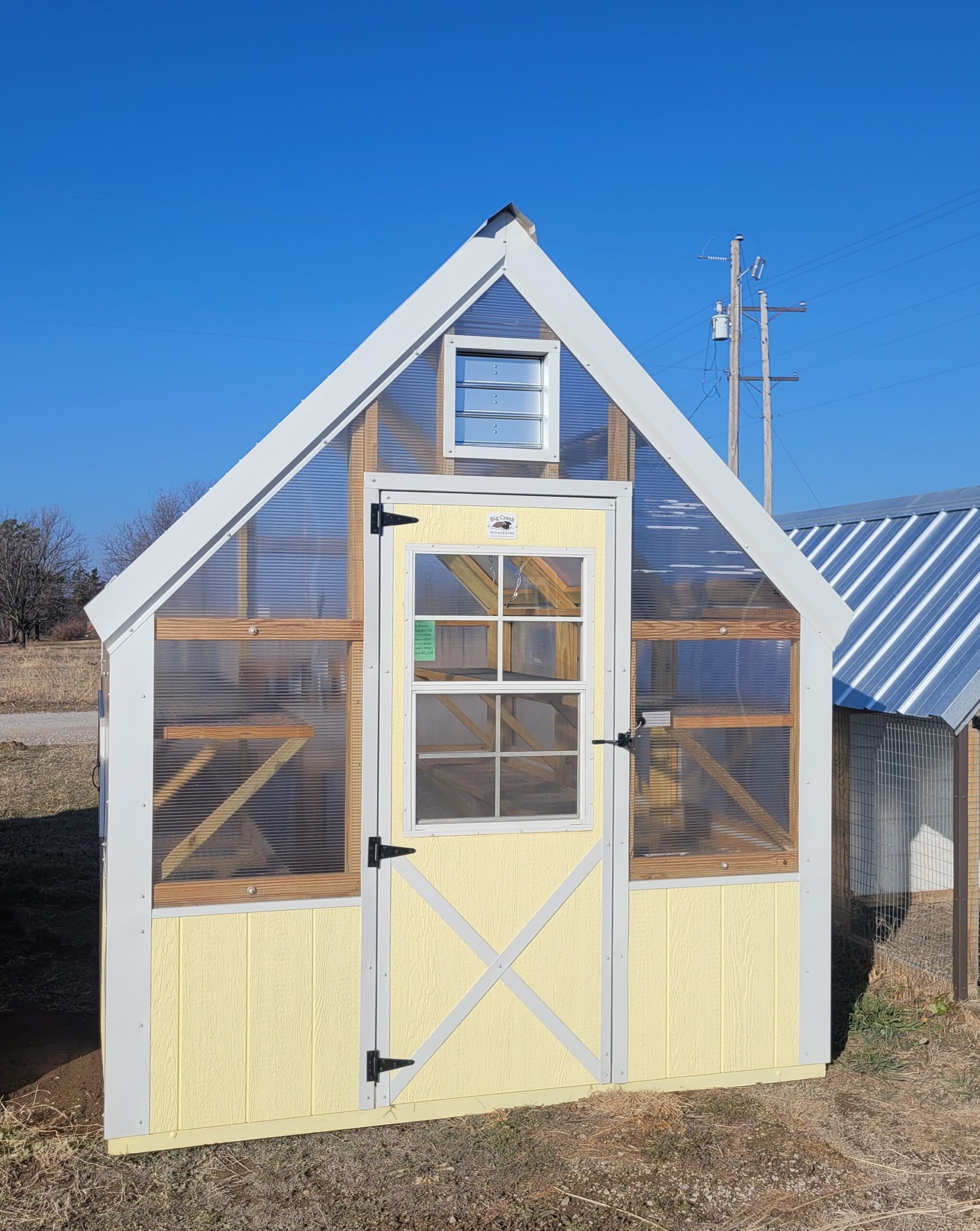 Better Built Barns of Oklahoma › 8X12 GREENHOUSE